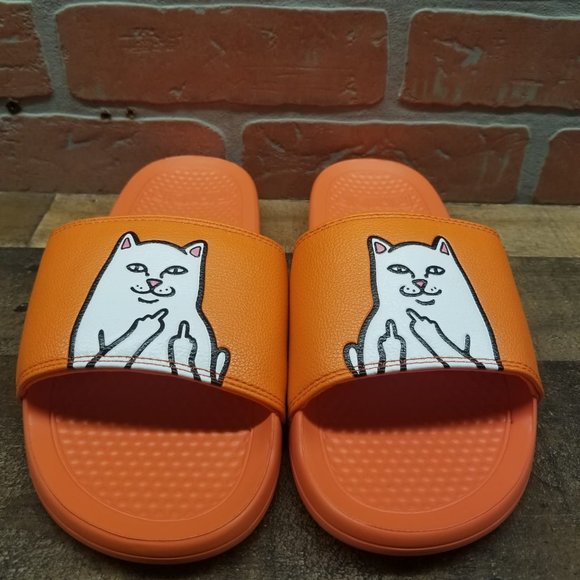 Ripndip | Shoes | Ripndip Lord Nermal Safety Orange Slide Sandals ...